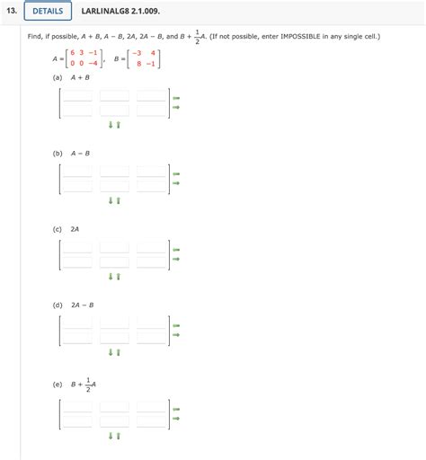 Solved Find If Possible A B AB A AB And B A If Chegg Com