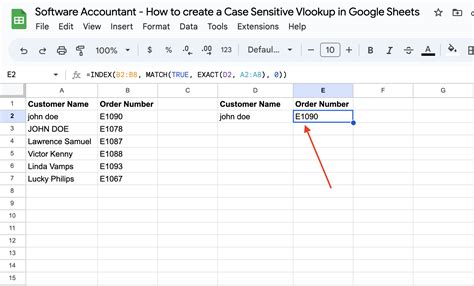How To Create A Case Sensitive Vlookup In Google Sheets