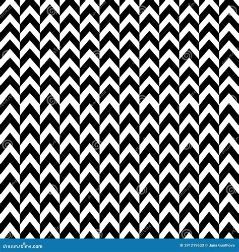 Black White Zig Zag Lines Pattern Background Texture Vector Stock