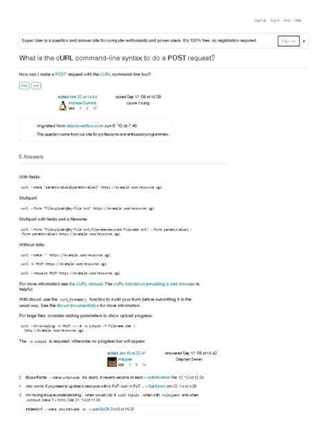 What Is The Curl Command Line Syntax To Do A Post Request Pdf What Is The Curl Command Line Syntax To Do A Post Request Pdf