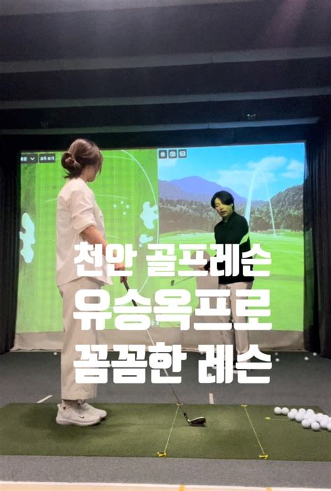 천안 골프레슨 추천 유승욱 프로 원포인트 레슨 기본 스윙부터 고급까지 꼼꼼하게 네이버 블로그