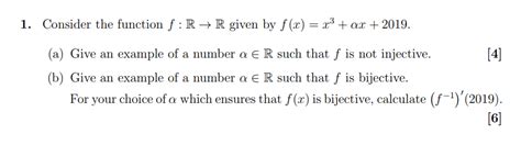Solved Consider The Function F R R Given By F X X Chegg