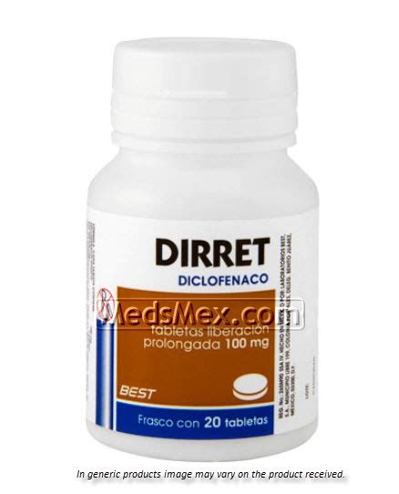 Diclofenac Generic 100 Mg 20 Tabs Starting With D Medsmex