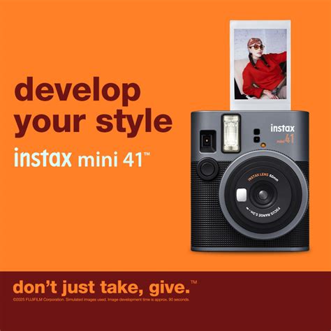 Instax Mini Logo Fujifilm Instax Mini 40 Instant Camera Black