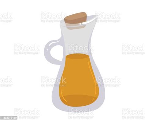 흰색에 고립 된 유리 병에 오일 플랫 스타일로 벡터 그림 버진 유기농 건강 오일 제품 씨 오일 0명에 대한 스톡 벡터 아트 및 기타 이미지 Istock