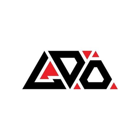 Premium Vector Ldo Triangle Letter Logo Design With Triangle Shape Ldo Triangle Logo Design