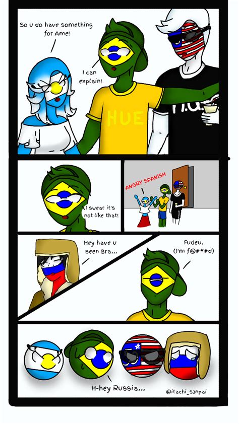 A Countryhuman Comic Made By Me Argentina America Brazil And Russia