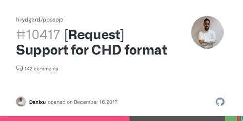 Request Support For CHD Format Issue 10417 Hrydgard Ppsspp GitHub