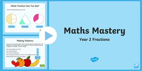 Year 2 Maths Mastery Fractions Powerpoint Twinkl