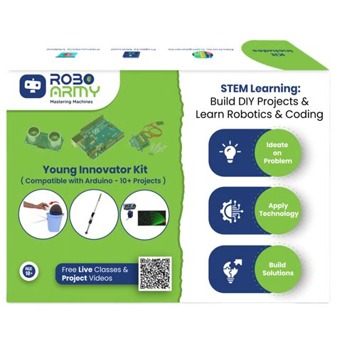 Young Innovator Kit Smart Dustbin 9 Diy Arduino Compatible Project Roboarmy Store