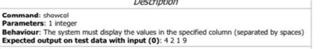 Solved Command Showcolparameters 1 ﻿integerbehaviour The