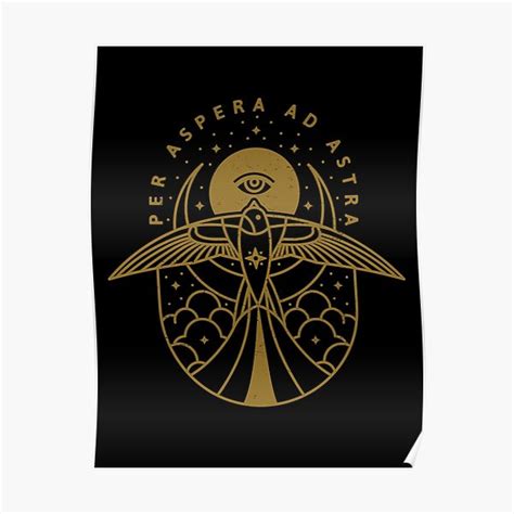 Ad Astra Per Aspera Wall Art Redbubble