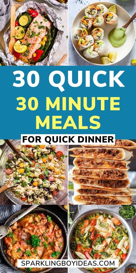 30 Quick 30 Minute Meals