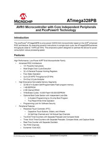 ATMEGA328PB AU MICROCONTROLER MICROCHIP ATMEL Tqfp At Rs 125 Piece In Mumbai