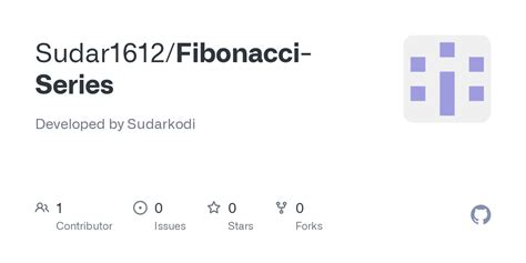 GitHub Sudar Fibonacci Series Developed By Sudarkodi