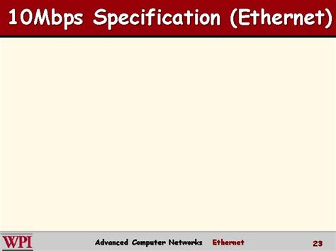 Ethernet Advanced Computer Networks Ethernet Outline Ethernet Binary