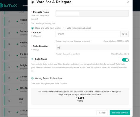 iotex staking guide for desktop wallet governance and delegates