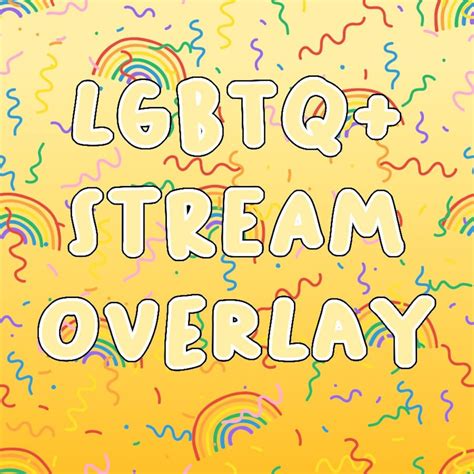 LGBTQ Animated Stream Overlay Pack Etsy