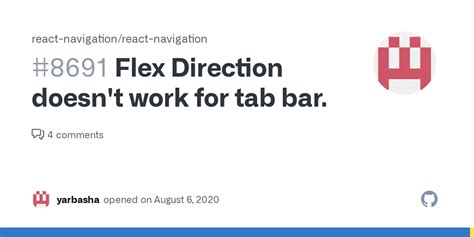 Flex Direction Doesnt Work For Tab Bar · Issue 8691 · React