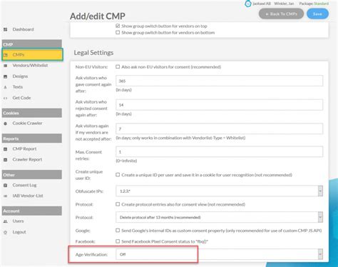 Working With Age Verif Consentmanager Help