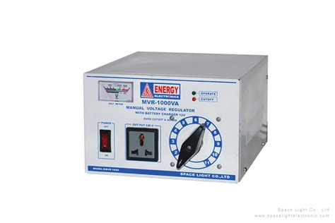 1000 Va Manual Voltage Regulator With Battery Charger 12v Space Light Electronic Company