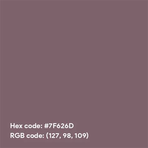 Falcon Color Hex Code Is 7f626d