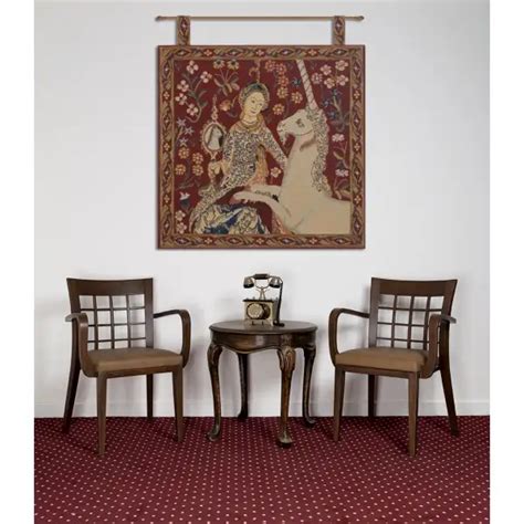 La Vue With Loops Belgian Tapestry 19 In X 19 In Cottonviscose