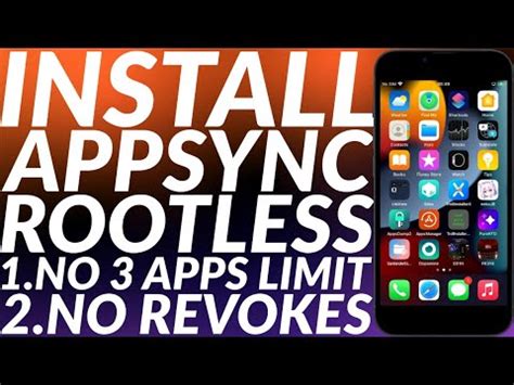 Install Appsync Unified Rootless No App Limit No Revokes Dopamine Jailbreak Full Easy