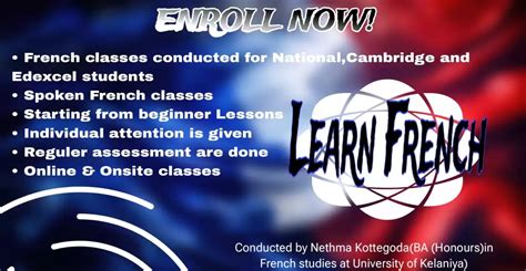French Cambridge Classes French Languages Gampaha