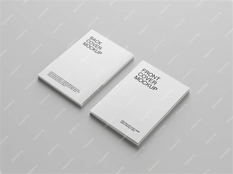 앞면과 뒷면 책 표지 모형 프리미엄 Psd 파일