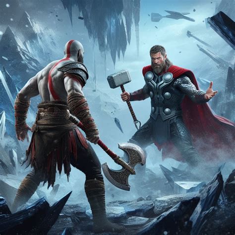 Kratos Vs Thor By Steveo Hart On Deviantart