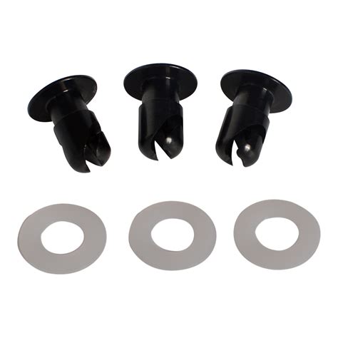 Panelfast ⁷₁₆ Undercut Black Aluminum Dzus Fasteners W Nylon