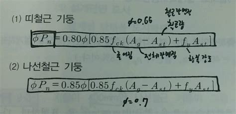 13주차 철근 콘크리트 해설 슬래브 기둥 설계 네이버 블로그