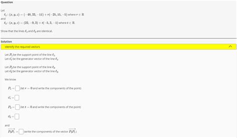 Solved Question Show that the lines ℓ and ℓ are identical Chegg com