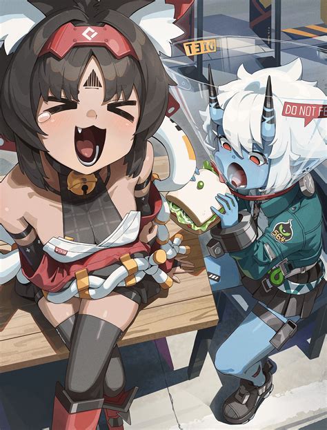 Soukaku And Nekomiya Mana Zenless Zone Zero Drawn By Wonchun Danbooru