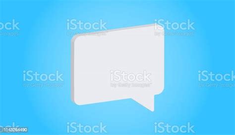 흰색 3d 복제 또는 말풍선 템플릿과 파란색 배경입니다 3차원 형태에 대한 스톡 벡터 아트 및 기타 이미지 3차원 형태