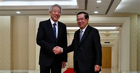 សម្ដេចតេជោ ហ៊ុន សែន លើកទឹកចិត្តឱ្យកម្ពុជា សិង្ហបុរី