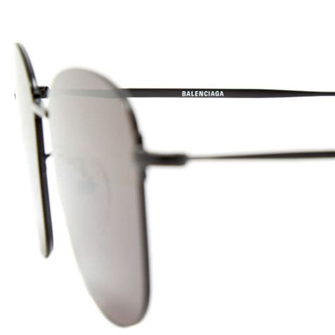 Balenciaga Invisible Sunglasses Black And Grey End Kr