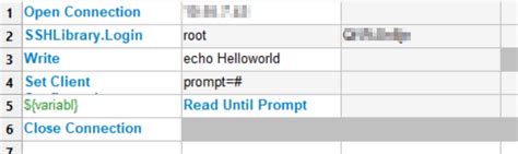 Ssh Library Robot Framework Example Hello World
