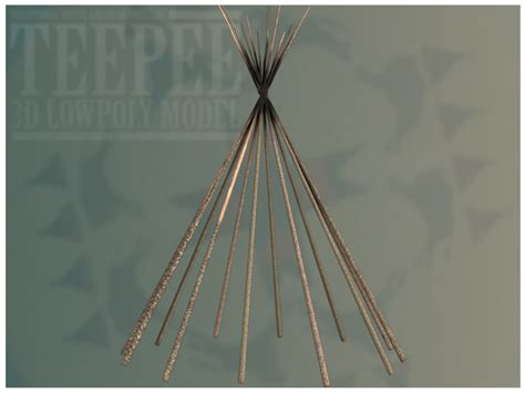 3d Teepee Model Turbosquid 1189807