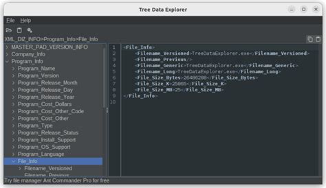Install Tree Data Explorer On Linux Snap Store