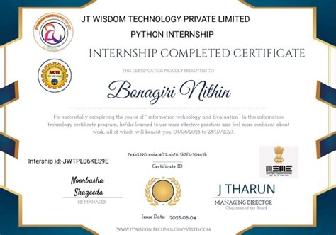 nithin bonagiri on linkedin hey guys i have successfully completed my