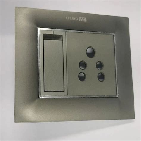 10a 3m Gold Modular Switch Socket Polycarbonate At ₹ 120piece In Mumbai