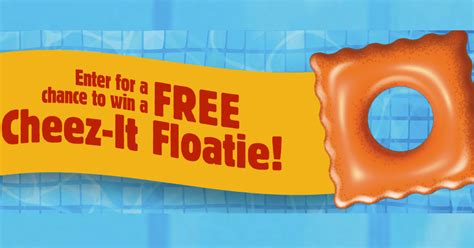 The Cheez It Summer Floaties Giveaway The Freebie Guy® ️️️
