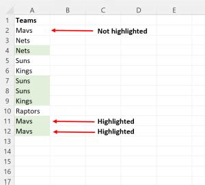 Excel Highlight Duplicates Except First Instance
