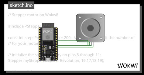 ESP32 Stepper Wokwi ESP32 STM32 Arduino Simulator