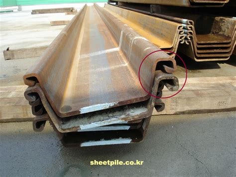 시공현장사진 일본 코너 시트파일 Corner Sheet Pile