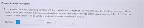solved current attempt in progressa certain substance has a