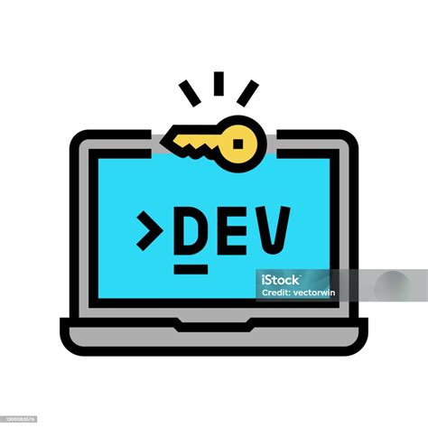Ilustración De Desarrollo De Software Informático Color Icono Icono Ilustración Vectorial Y Más