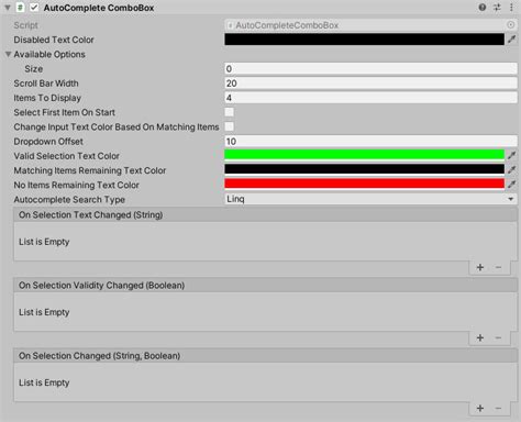 Autocomplete Combobox Unity Ui